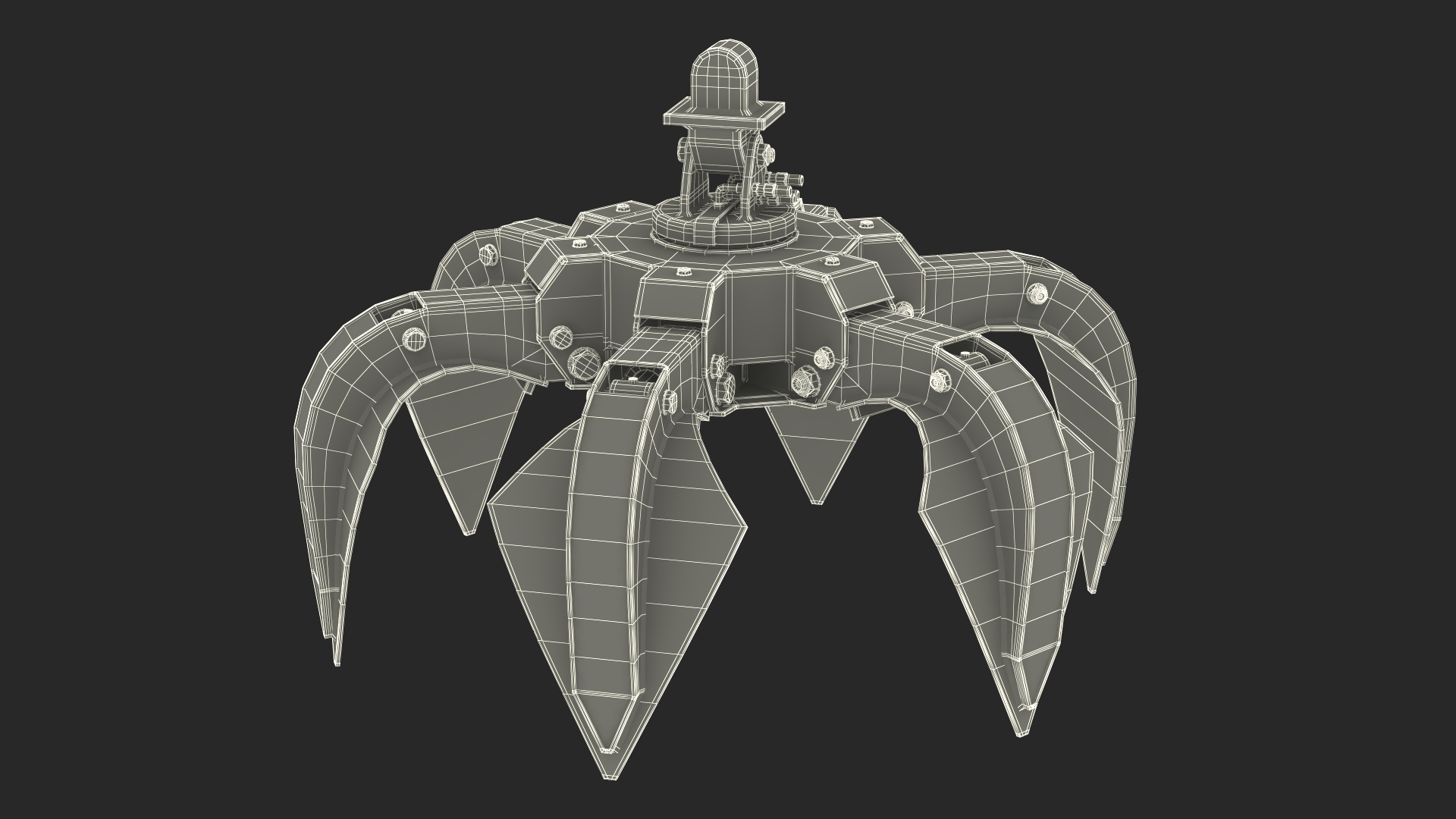 3D Industrial Scrap Grabber Rigged Model - TurboSquid 2355302
