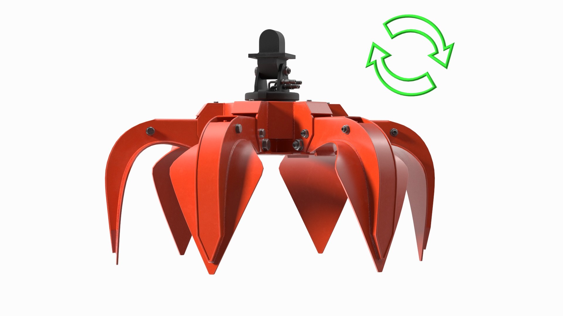 3D Industrial Scrap Grabber Rigged Model - TurboSquid 2355302