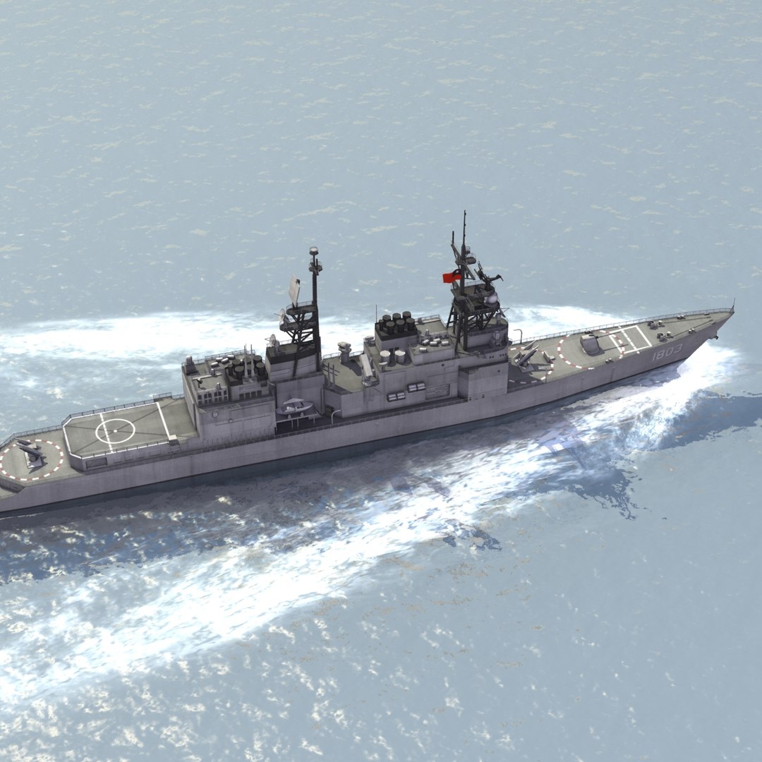 3d Model Rocs Tso Ying Destroyer