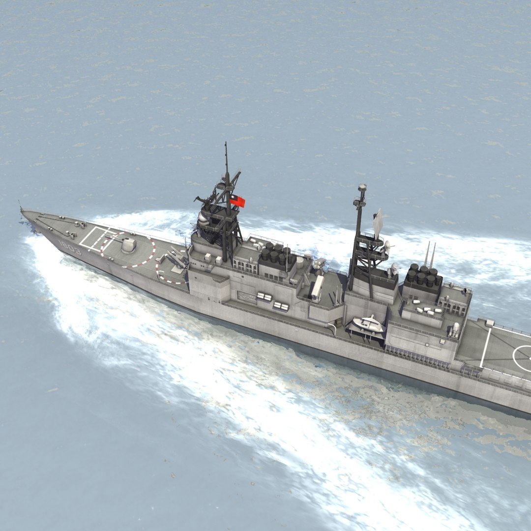 3d Model Rocs Tso Ying Destroyer