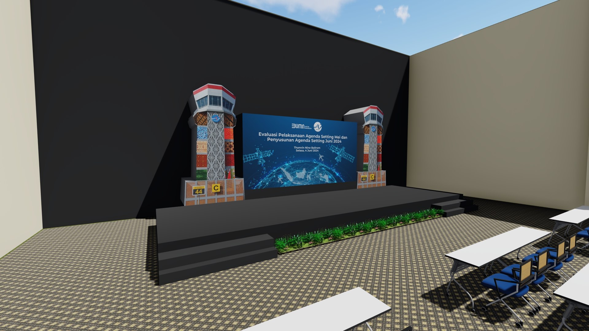 Stage Tower Indoor 3D - TurboSquid 2392321