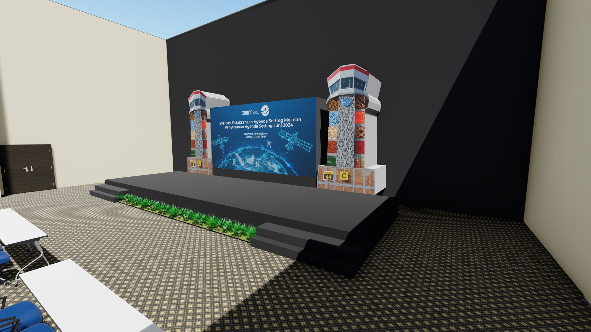 Stage Tower Indoor 3D - TurboSquid 2392321