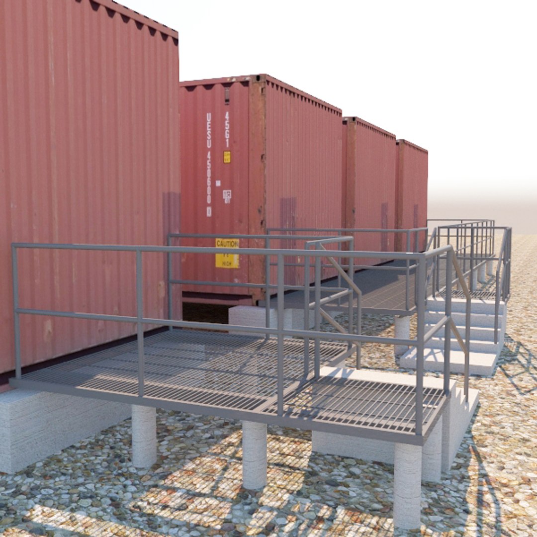 3d Industrial Platforms Model