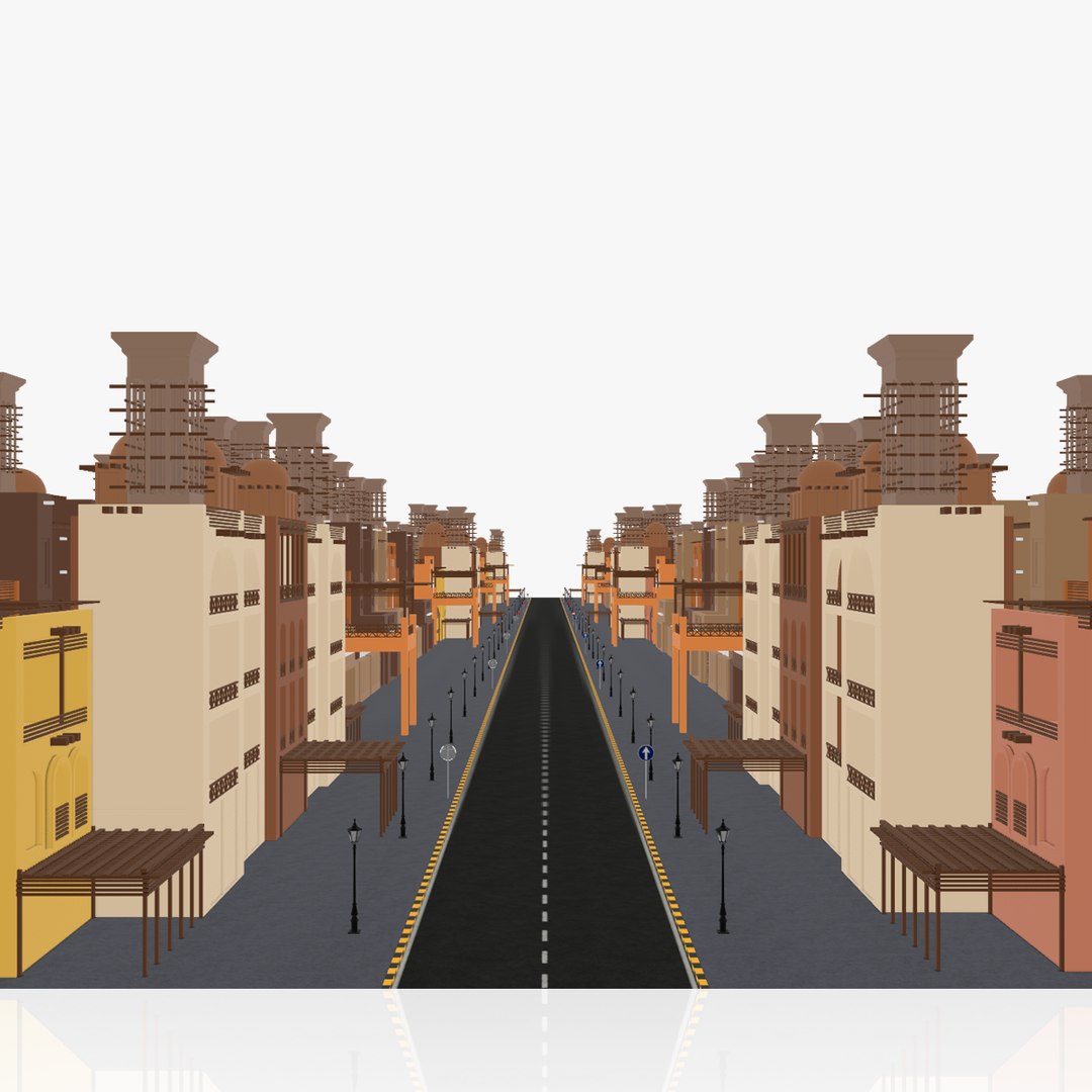 Modern Arab city model - TurboSquid 2136041