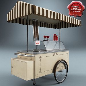 Download Free & Premium Ice Cream Cart 3D Models | TurboSquid