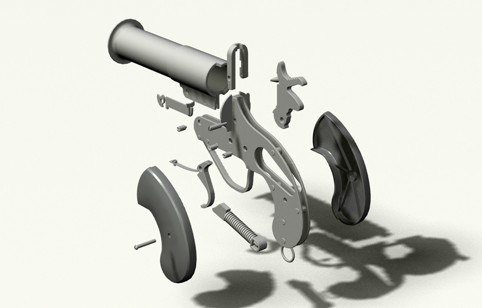 british flare gun pistol lwo