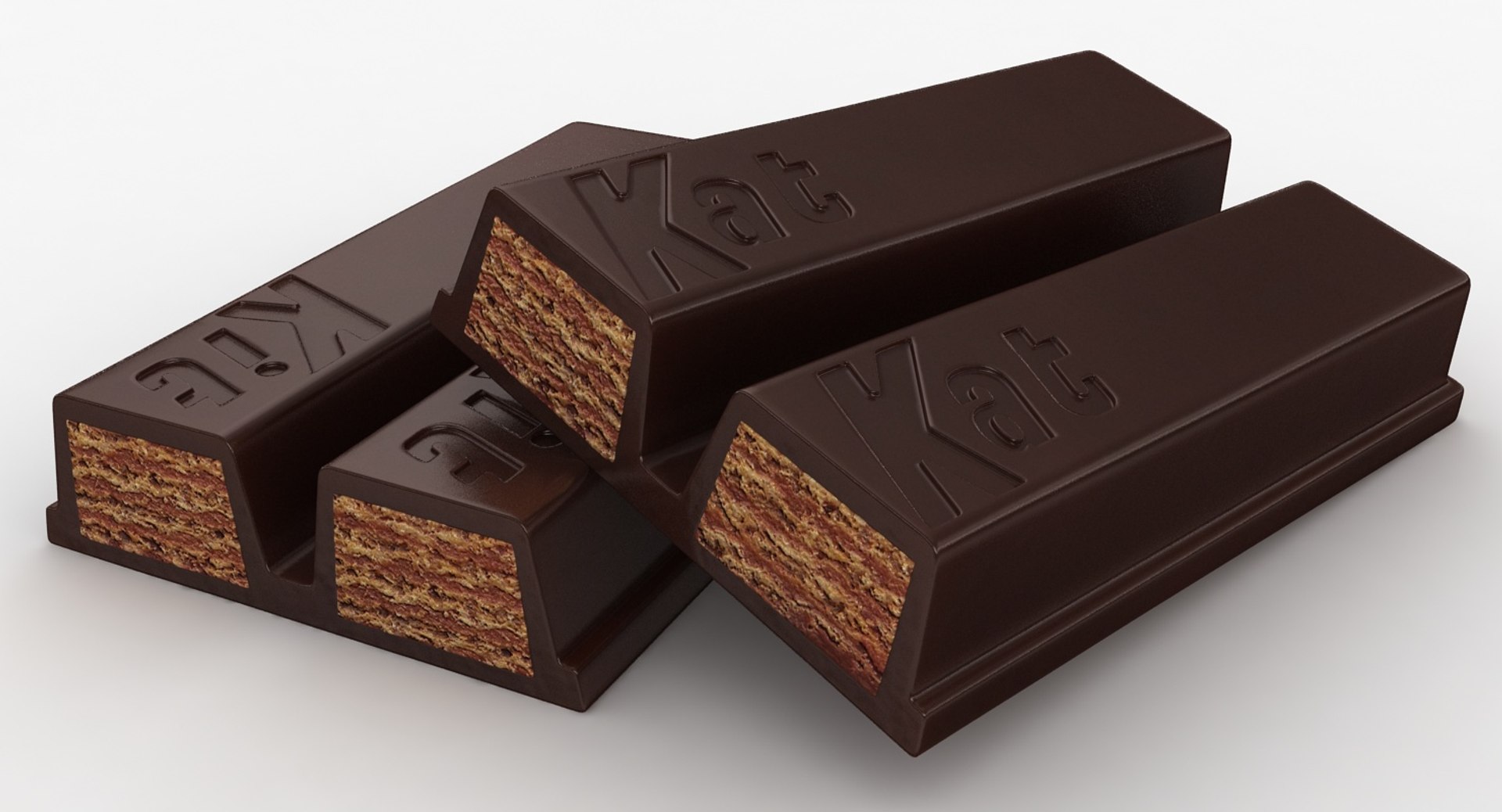 3ds realistic broken kit kat