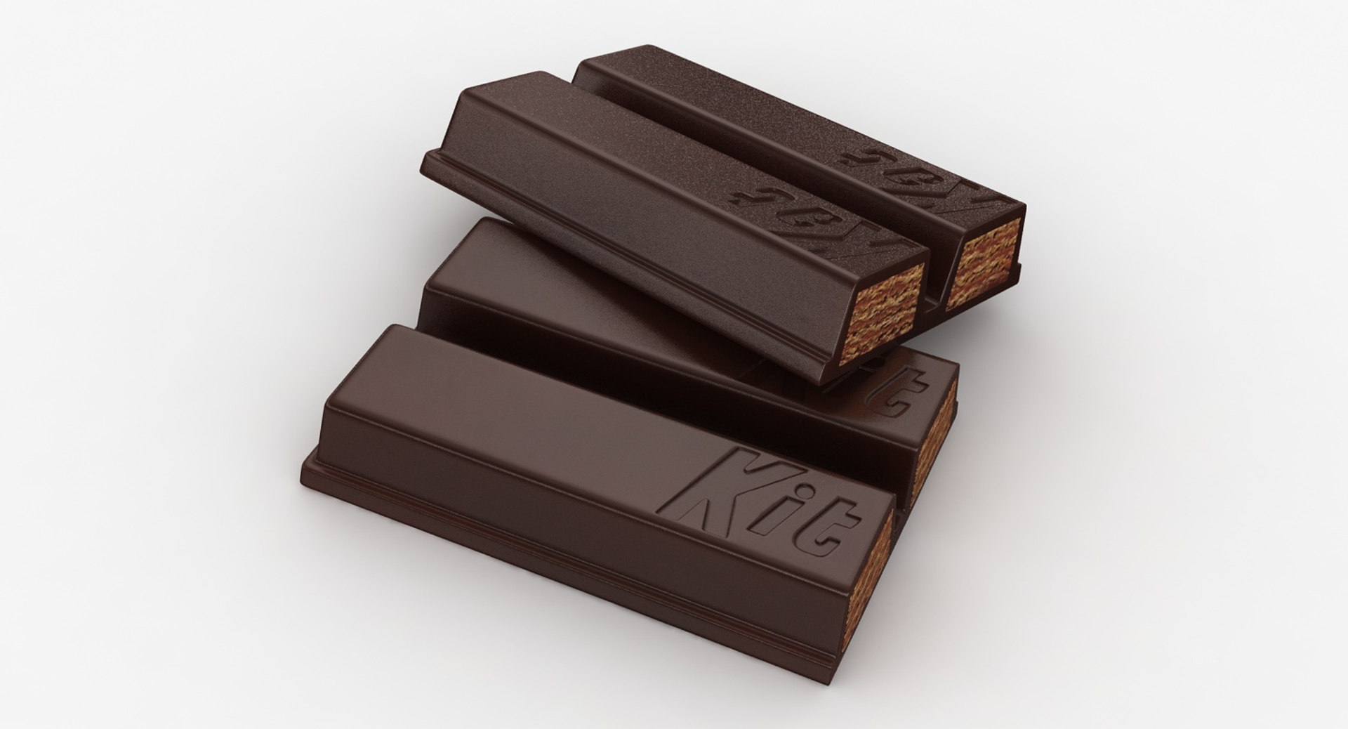 3ds realistic broken kit kat