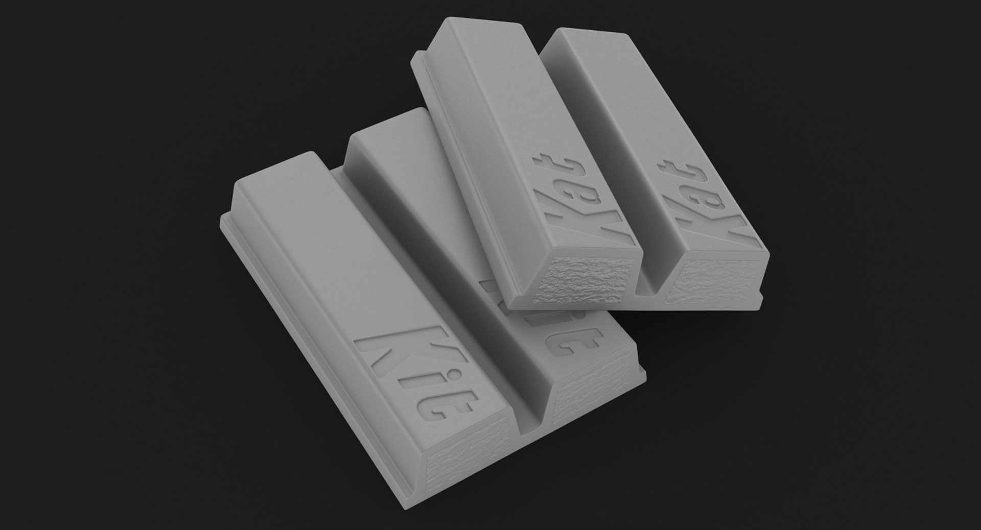 3ds realistic broken kit kat