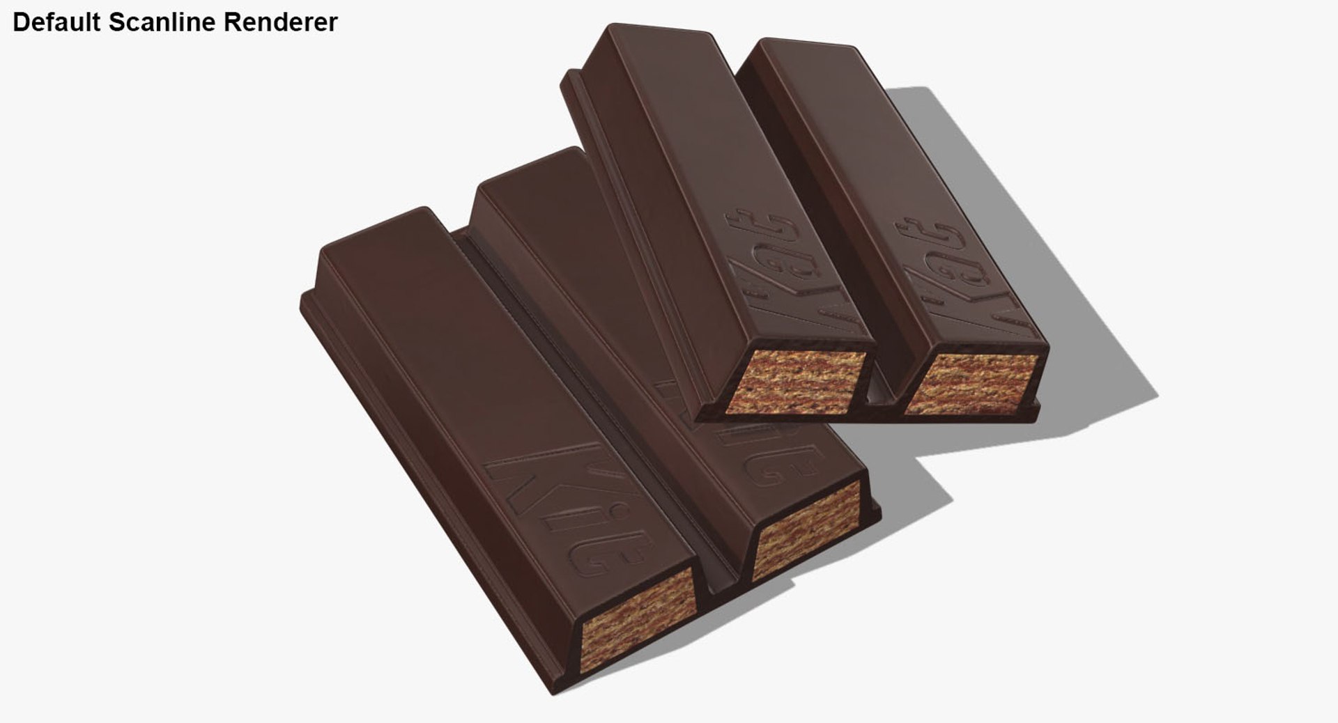 3ds realistic broken kit kat