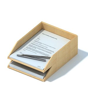 3d office folder model
