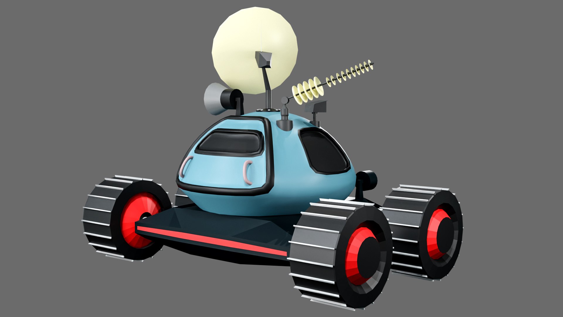 Low Poly Moon Rover 3D Model - TurboSquid 2048786