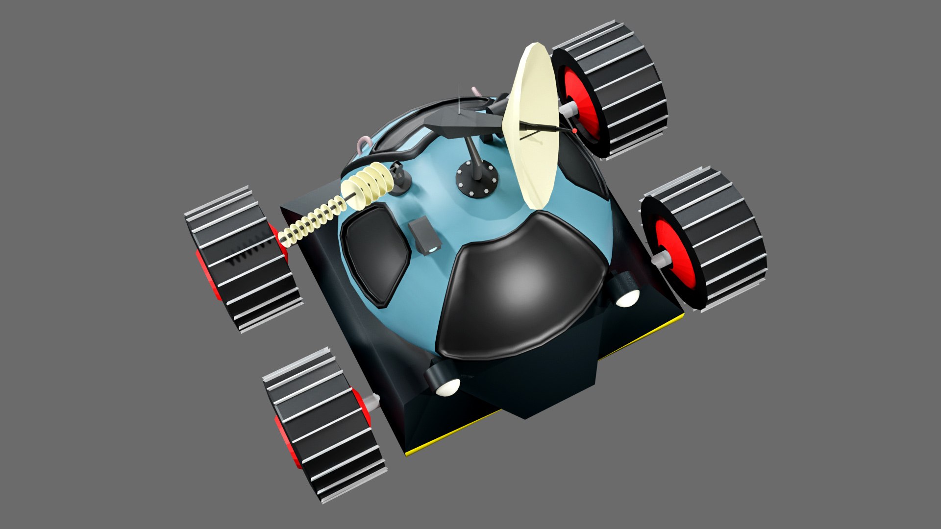 Low Poly Moon Rover 3D Model - TurboSquid 2048786