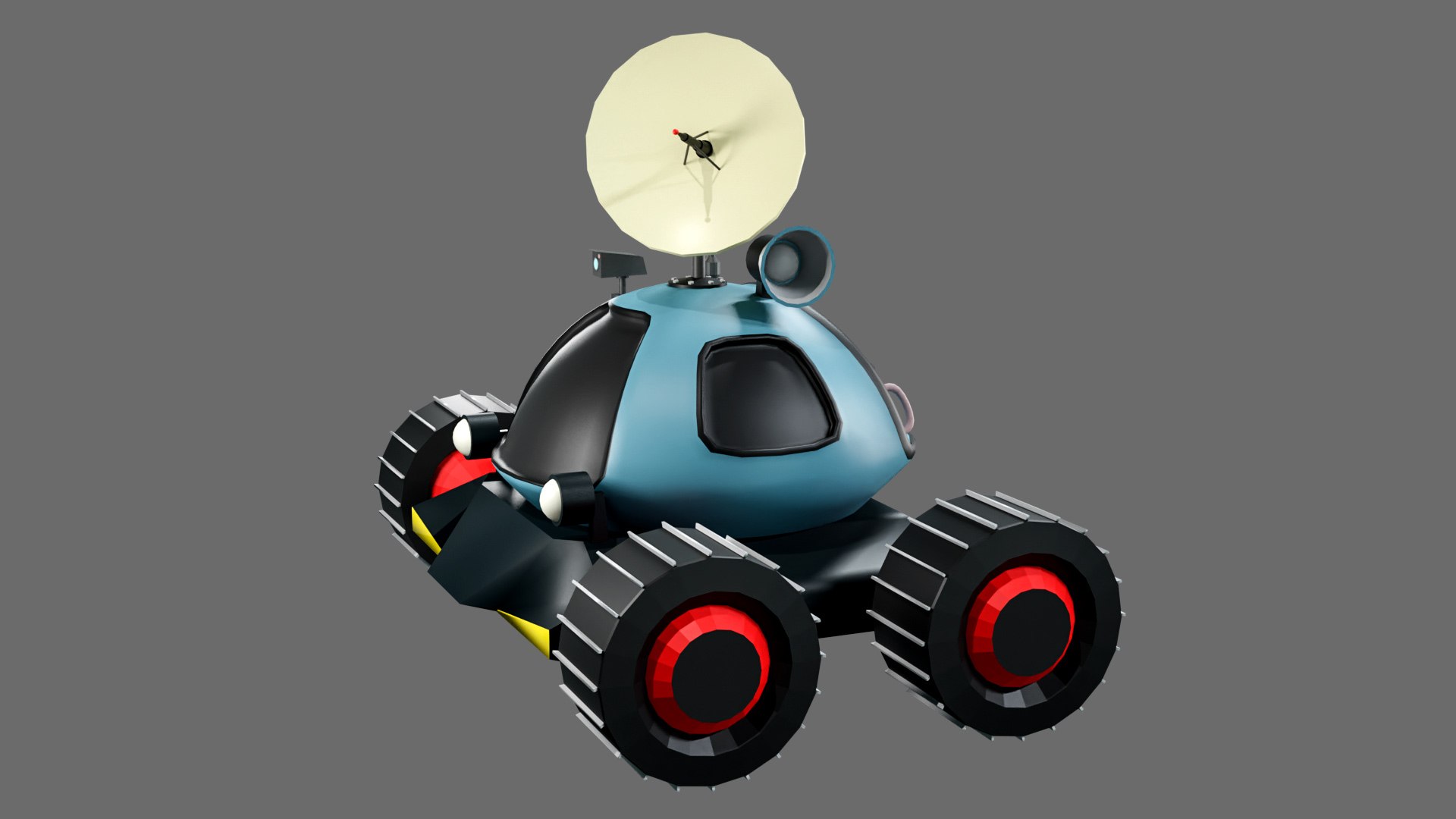 Low Poly Moon Rover 3D Model - TurboSquid 2048786