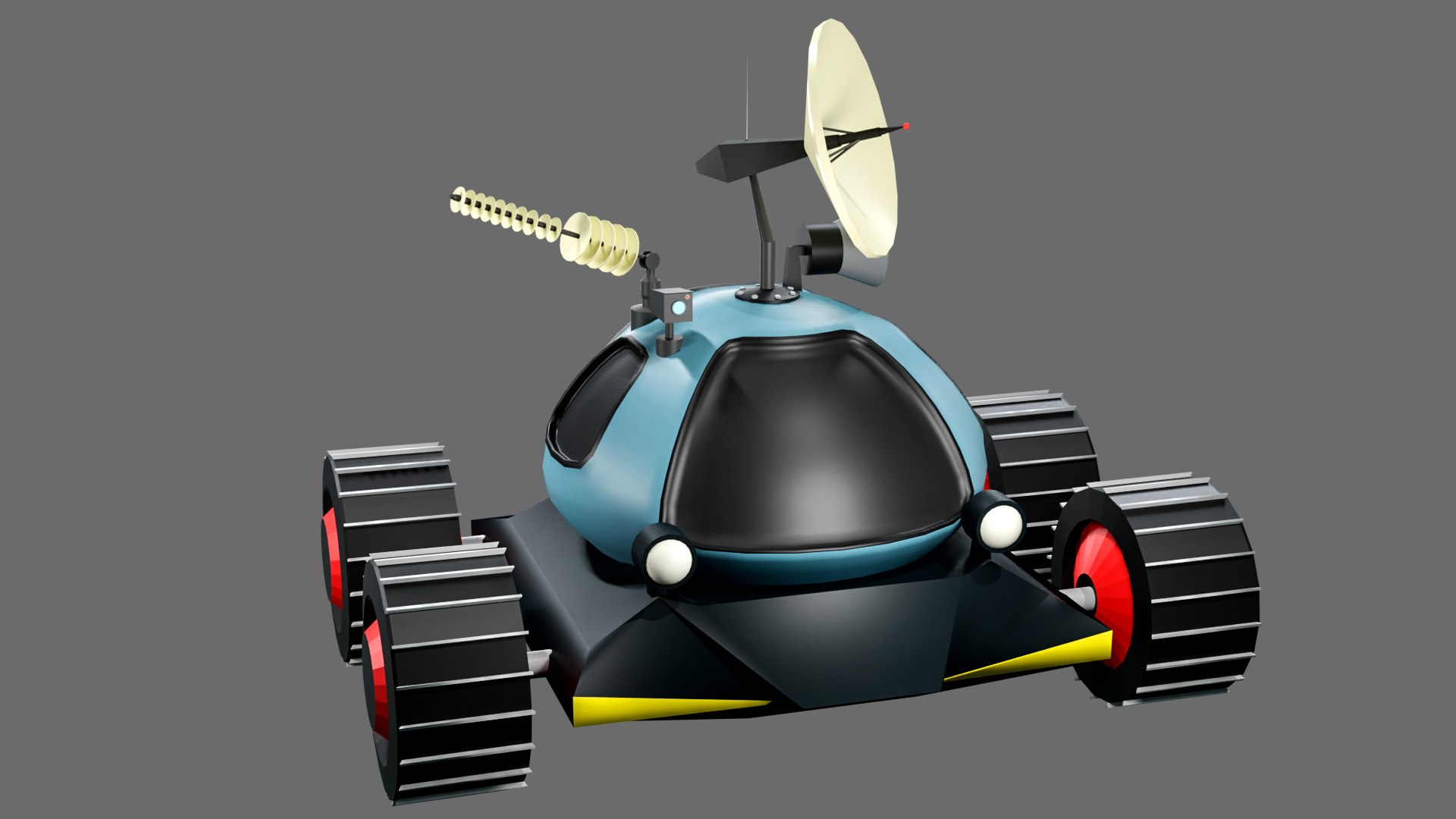 Low Poly Moon Rover 3D Model - TurboSquid 2048786