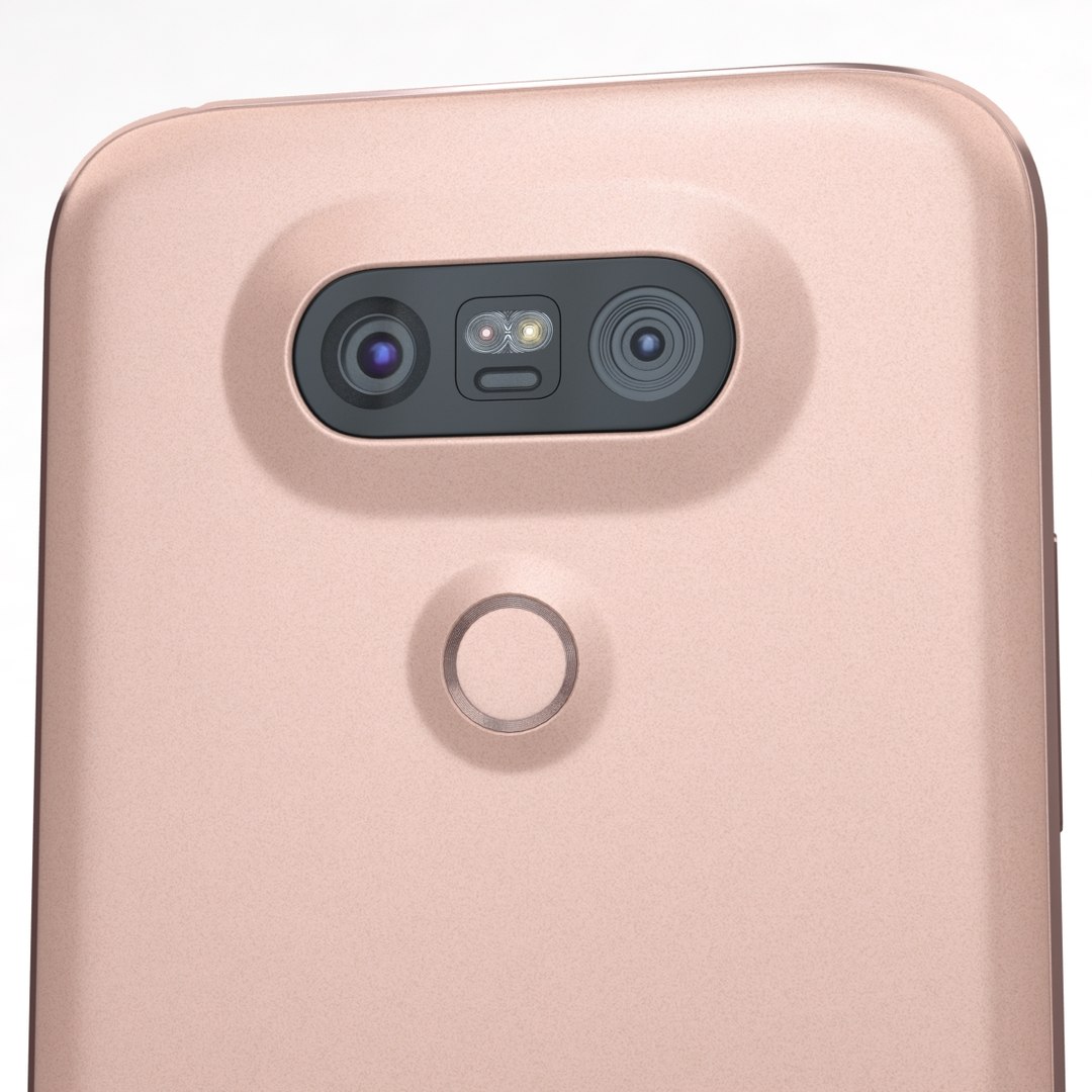 lg g5 pink 3d model