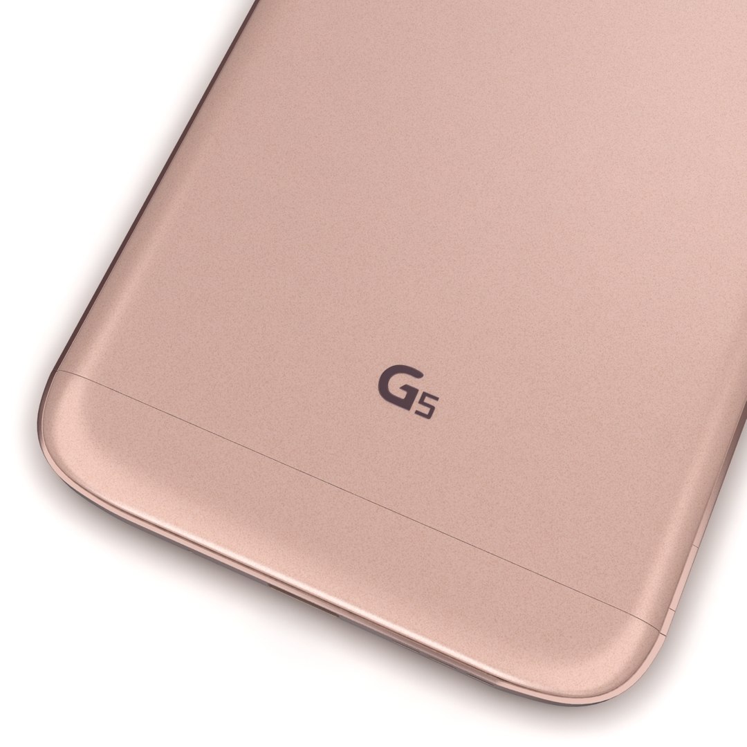 lg g5 pink 3d model