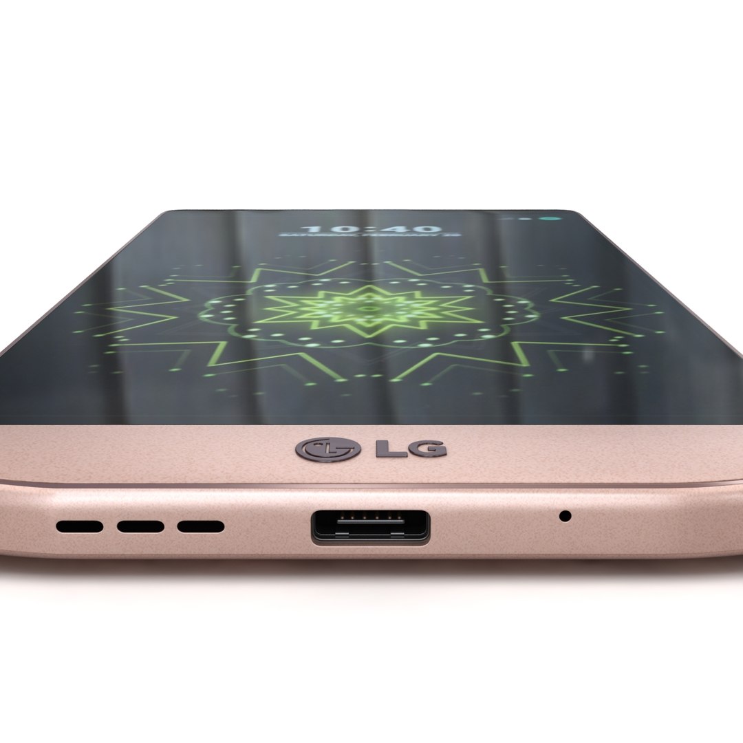 lg g5 pink 3d model
