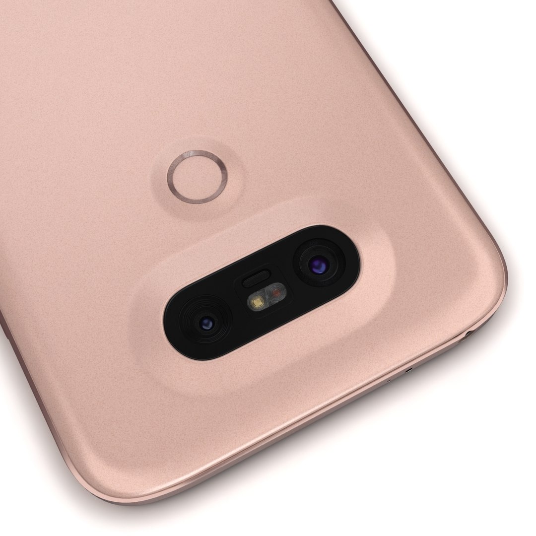 lg g5 pink 3d model