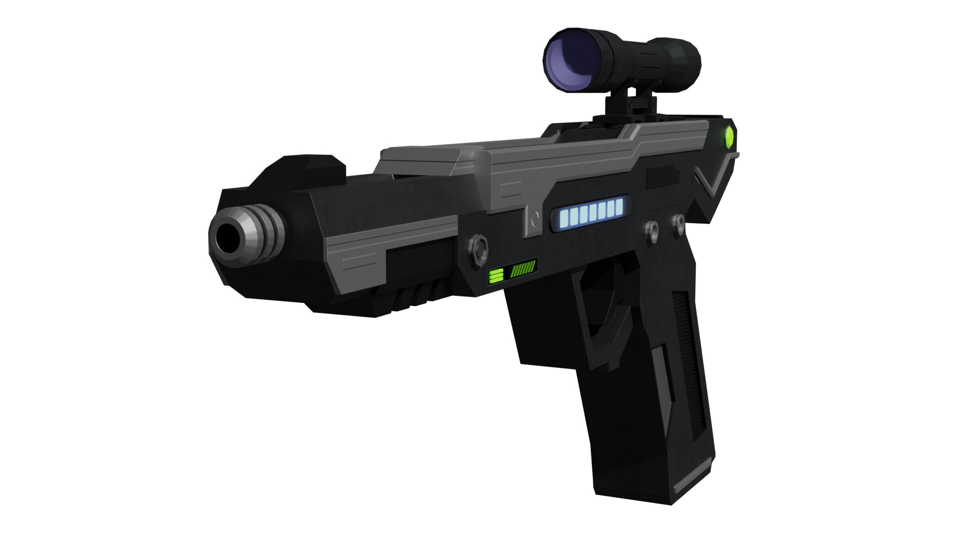 3D Model Sci-Fi Gun - TurboSquid 2270762
