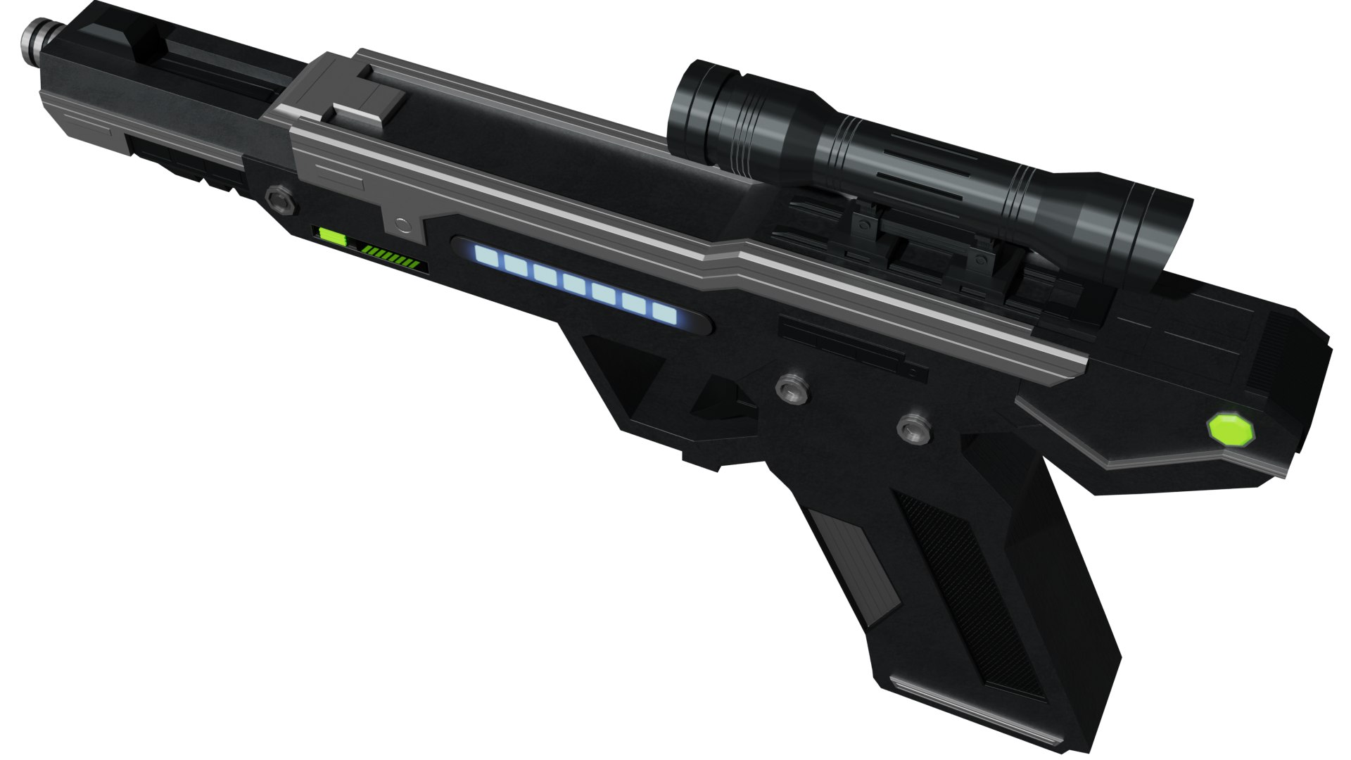 3D Model Sci-Fi Gun - TurboSquid 2270762