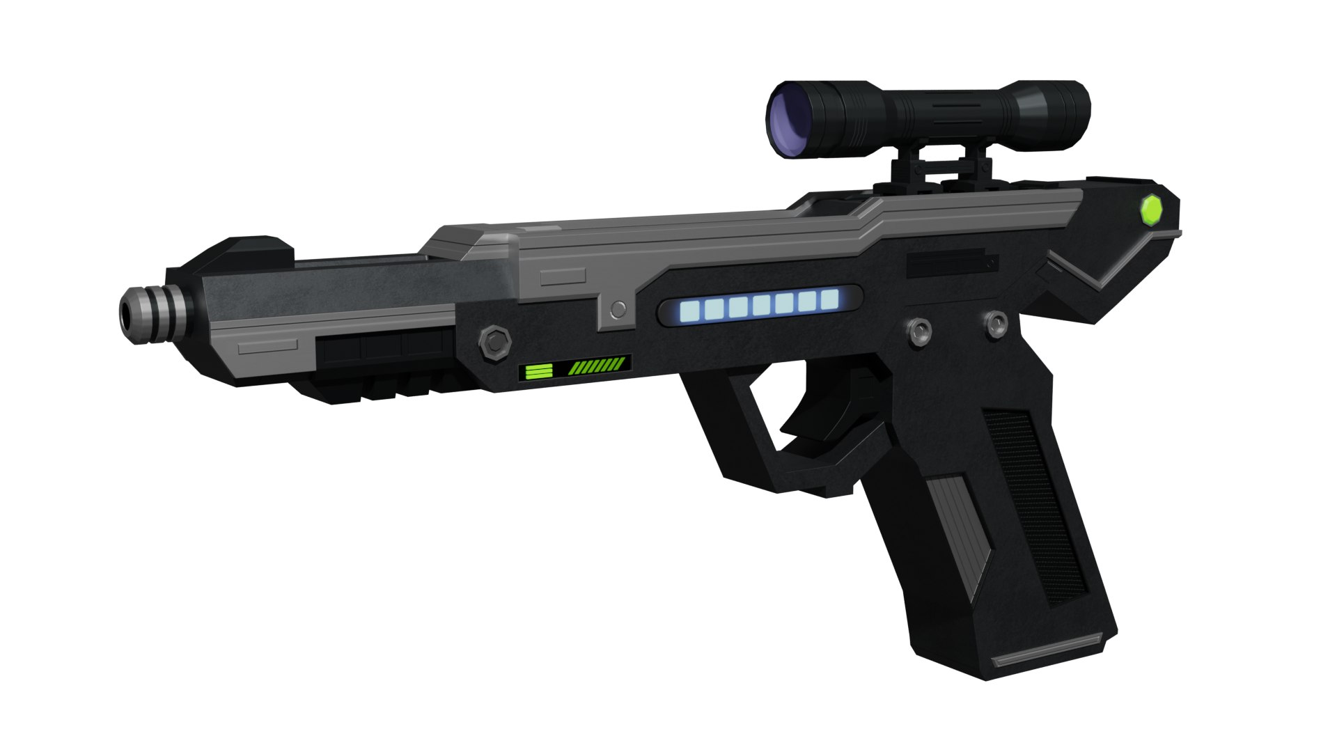 3D Model Sci-Fi Gun - TurboSquid 2270762