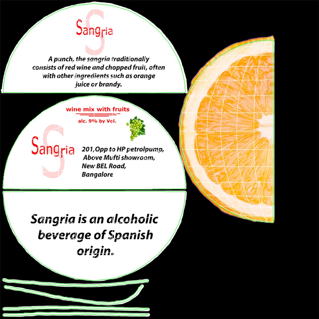 Bottle Sangria 3d Model