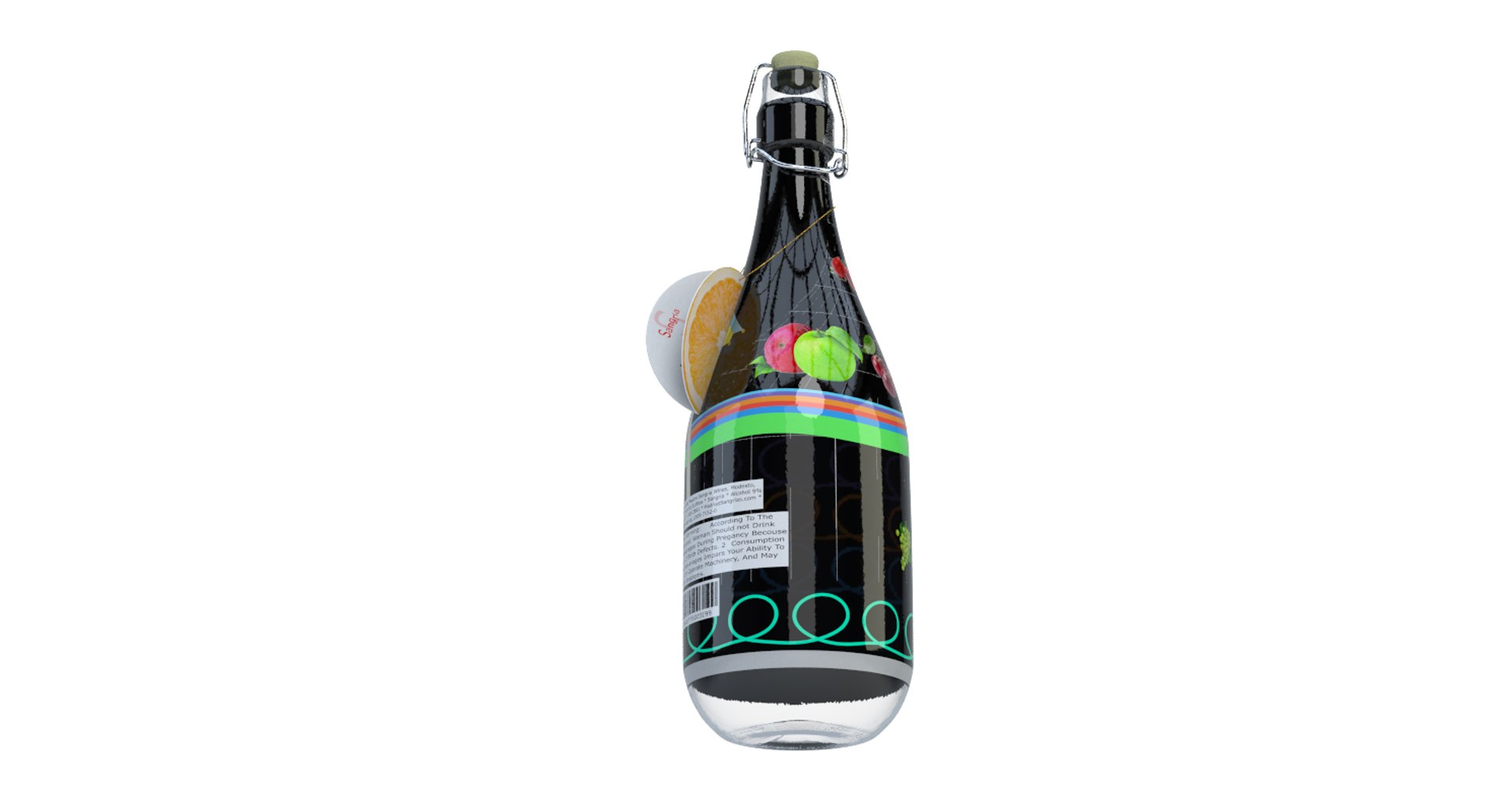 Bottle Sangria 3d Model