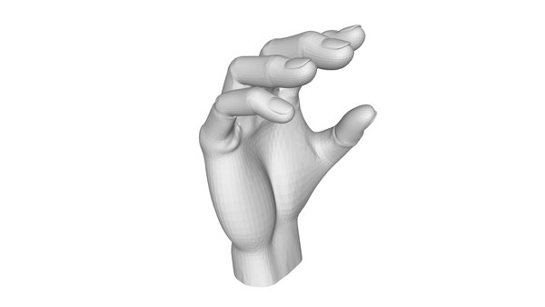 modelo 3d Modelo de mano realista pose gesto 16 - TurboSquid 1975643