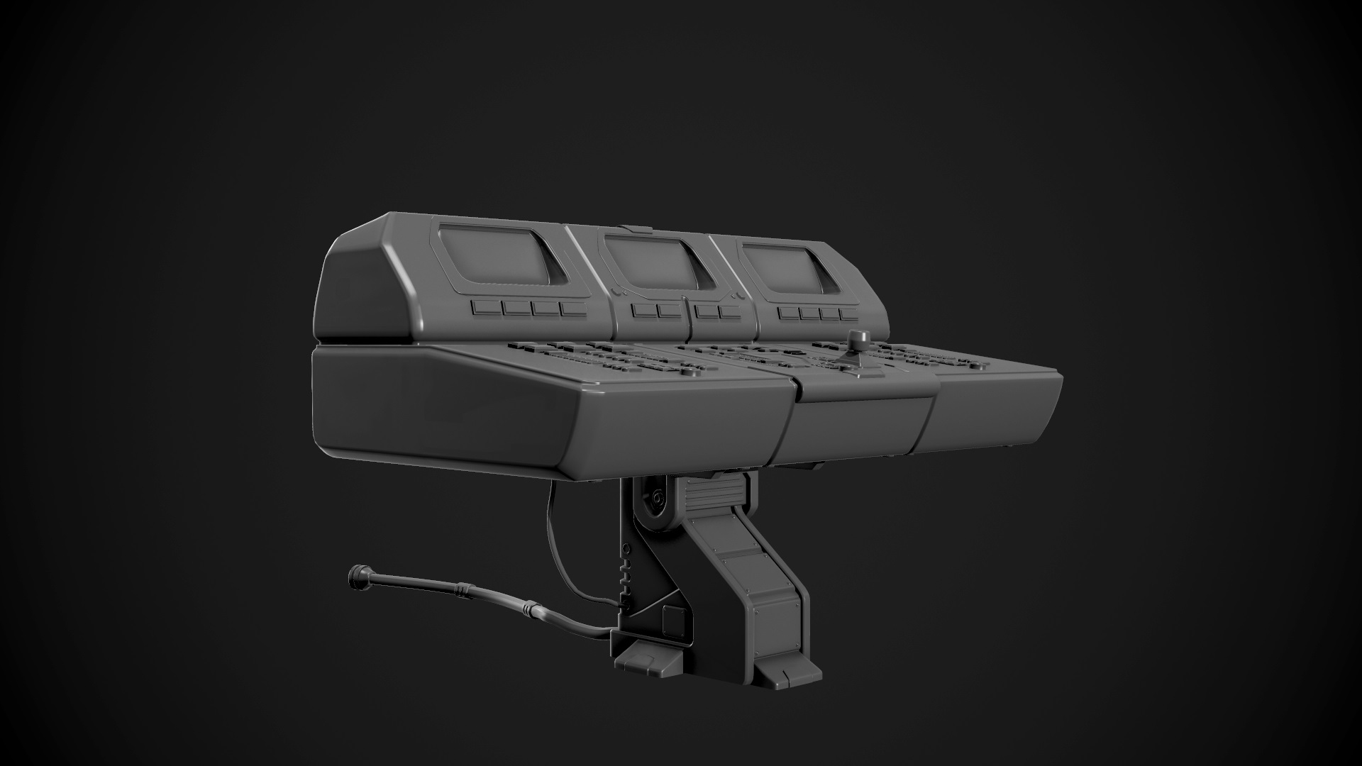 3D Model Small Computer Control Panel - TurboSquid 1277113