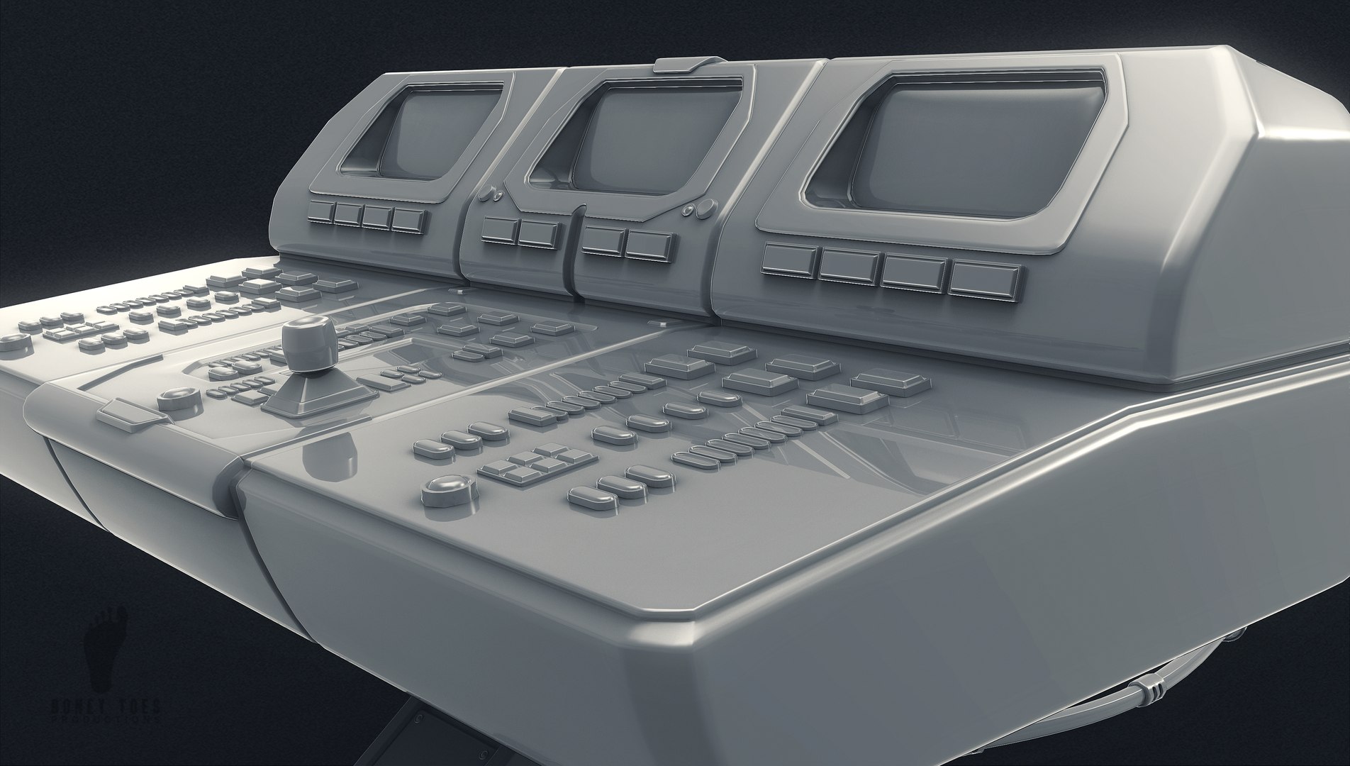 3D Model Small Computer Control Panel - TurboSquid 1277113