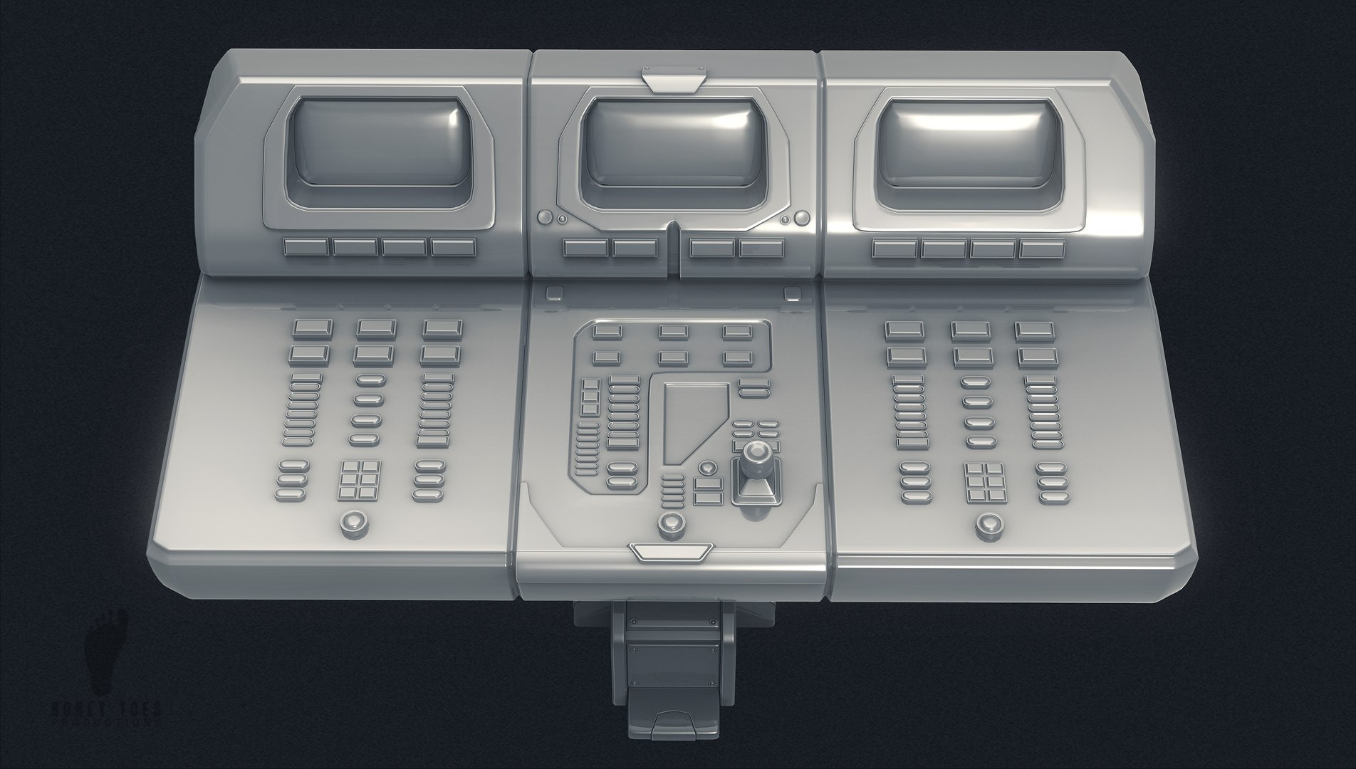 3D Model Small Computer Control Panel - TurboSquid 1277113