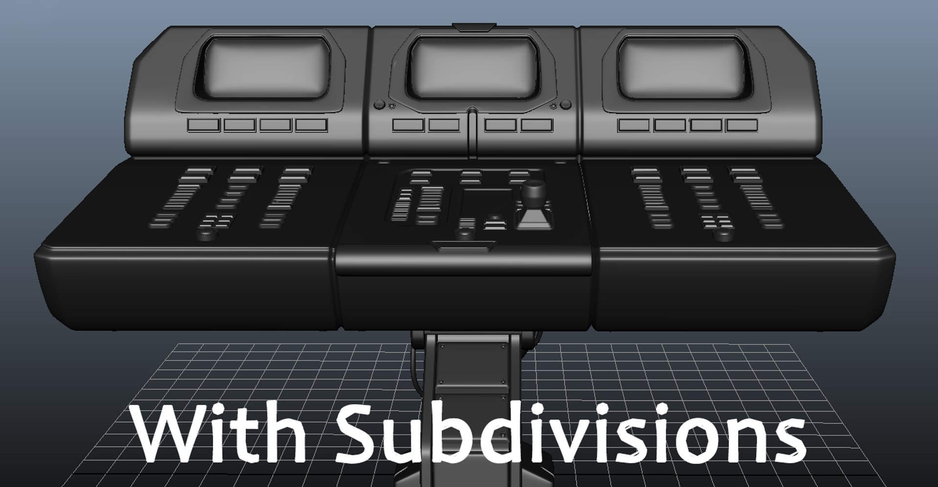 3D Model Small Computer Control Panel - TurboSquid 1277113