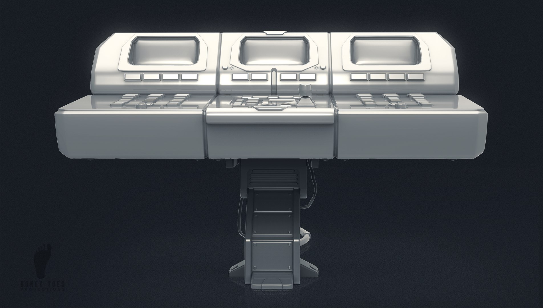 3D Model Small Computer Control Panel - TurboSquid 1277113
