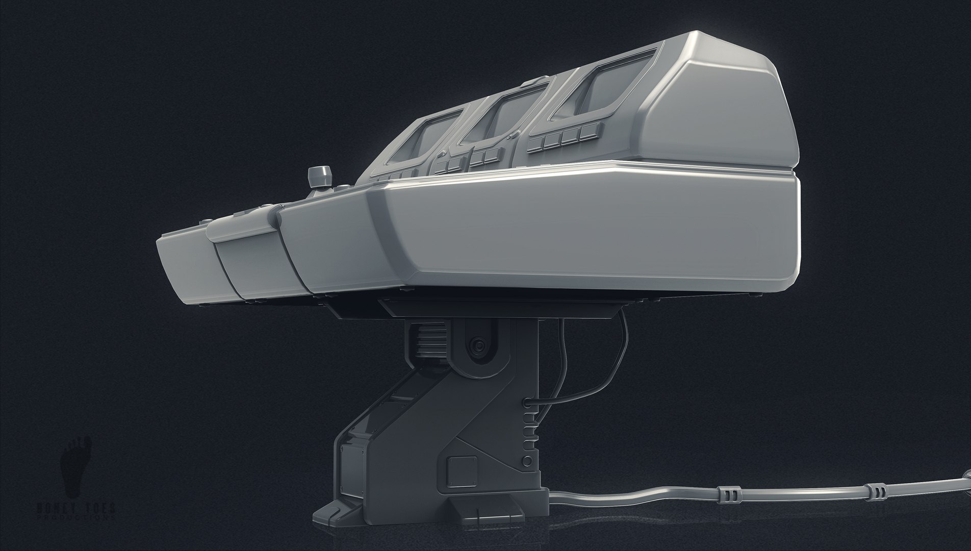 3D Model Small Computer Control Panel - TurboSquid 1277113