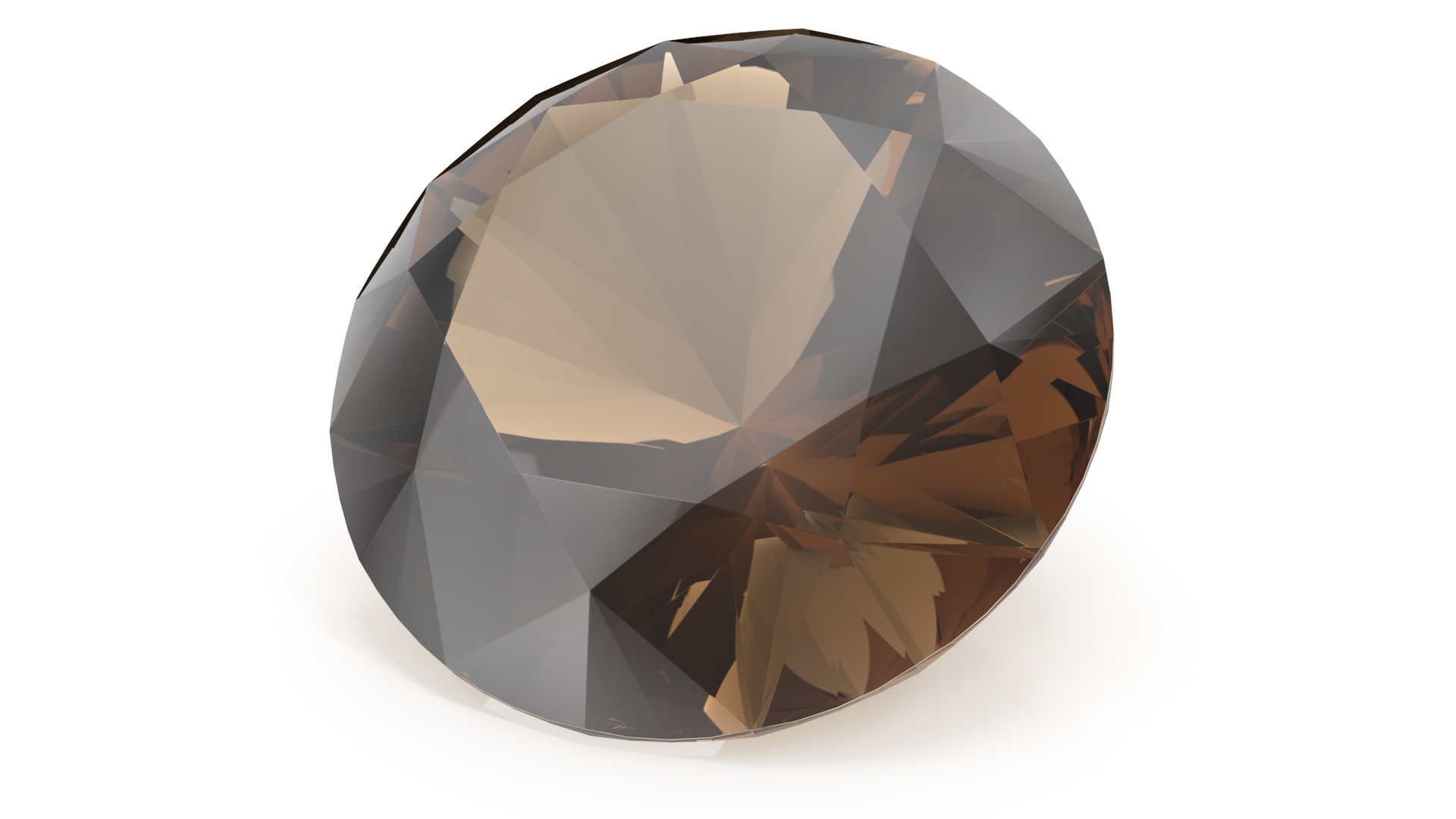 3D Round Brilliant Cut Smokey Topaz - TurboSquid 1849028