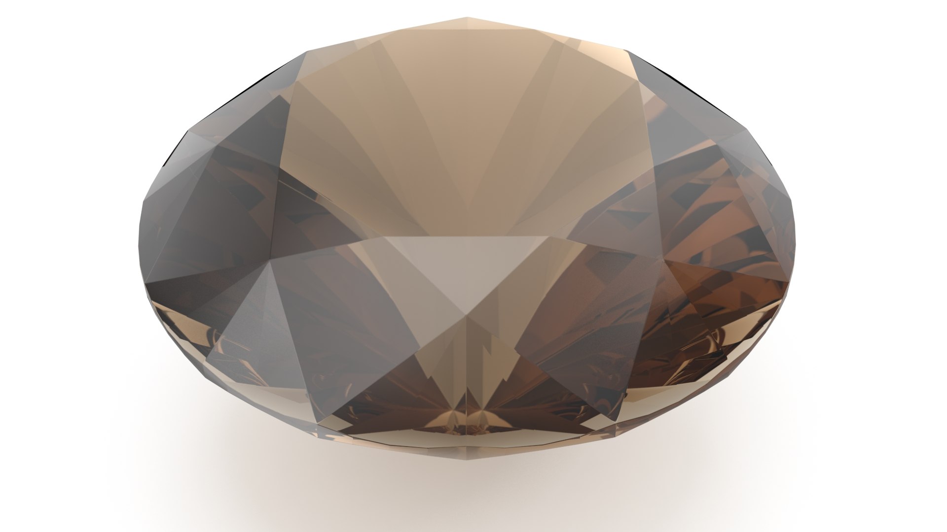3D Round Brilliant Cut Smokey Topaz - TurboSquid 1849028