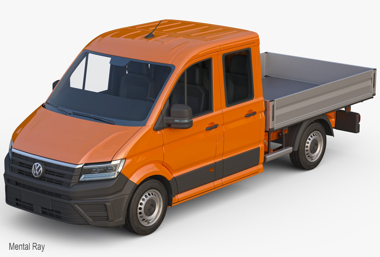 Volkswagen Crafter Double Cab 2017-2021 3D Model - TurboSquid 1841626