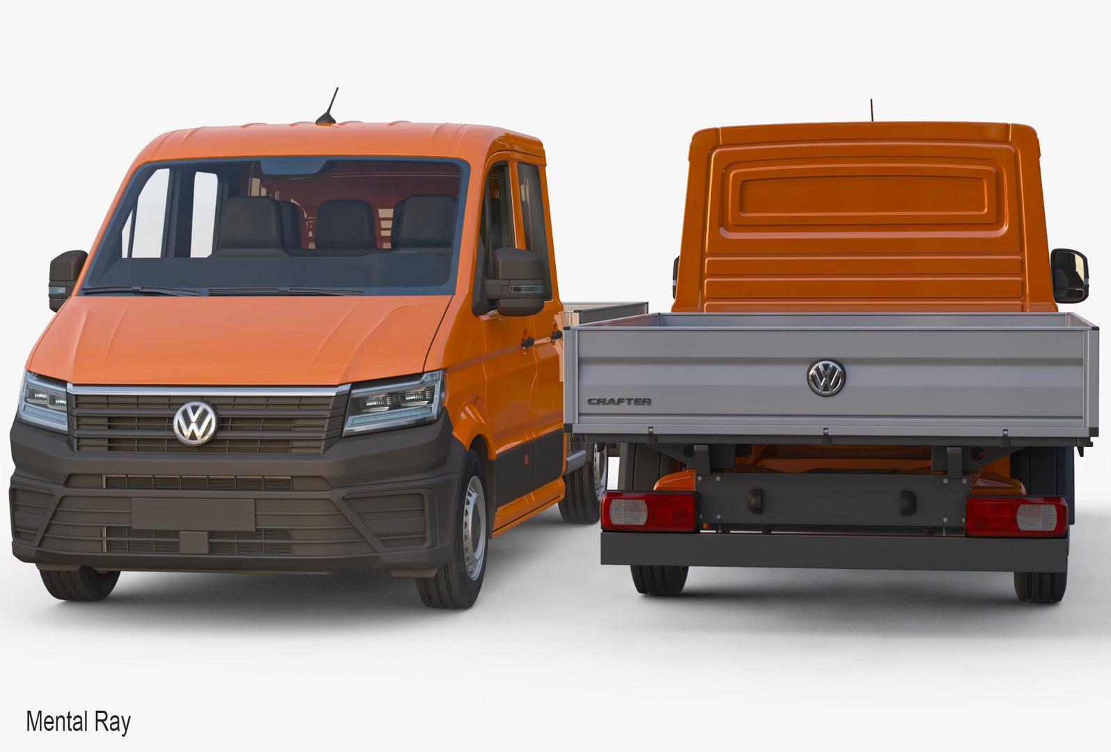 Volkswagen Crafter Double Cab 2017-2021 3D Model - TurboSquid 1841626