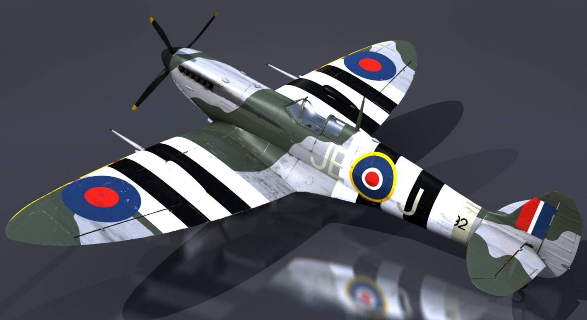 3d model supermarine spitfire aircraft
