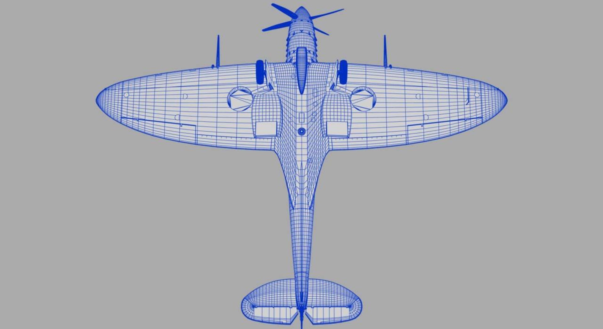 3d model supermarine spitfire aircraft