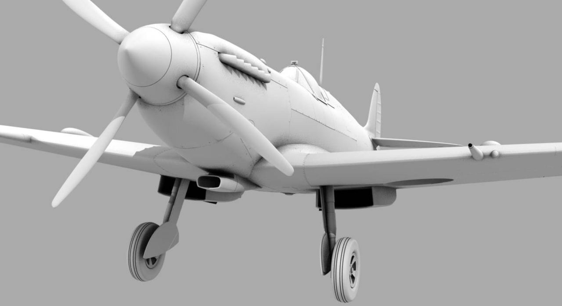 3d model supermarine spitfire aircraft