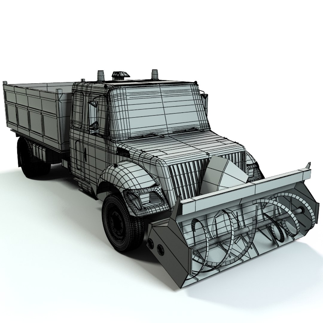 3d Model Winter Vehicle Snow Removal