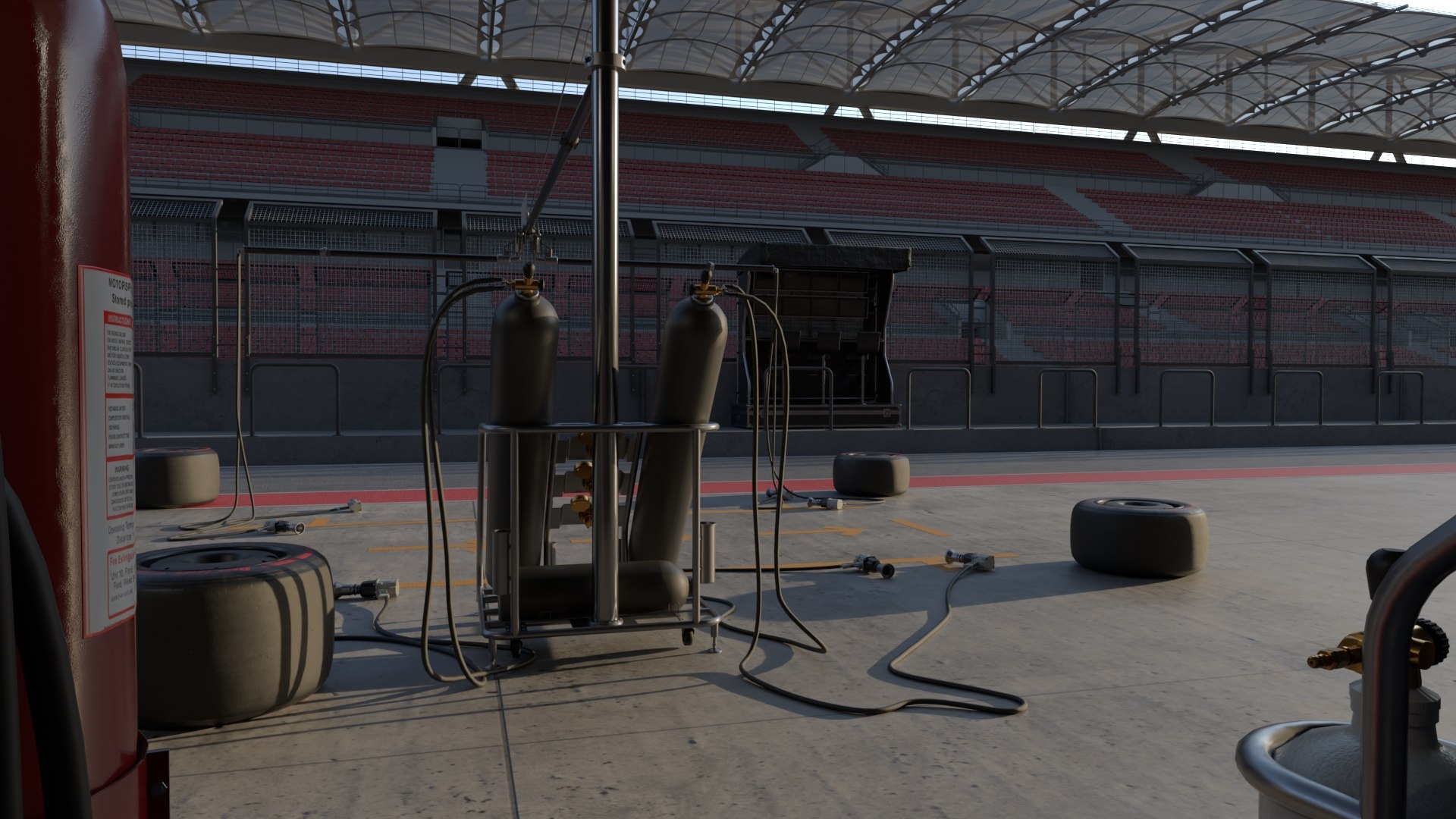 RACING TEAM PIT STOP AREA 3D - TurboSquid 2343949