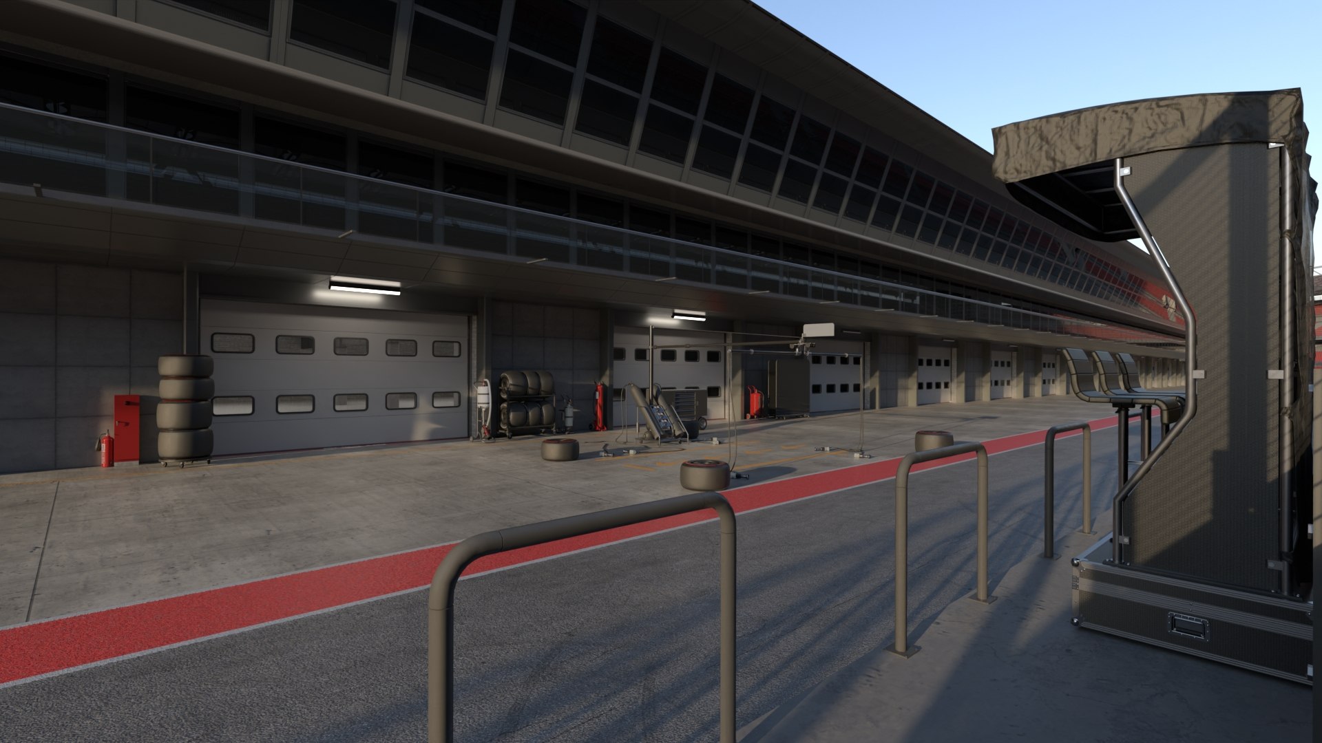 RACING TEAM PIT STOP AREA 3D - TurboSquid 2343949