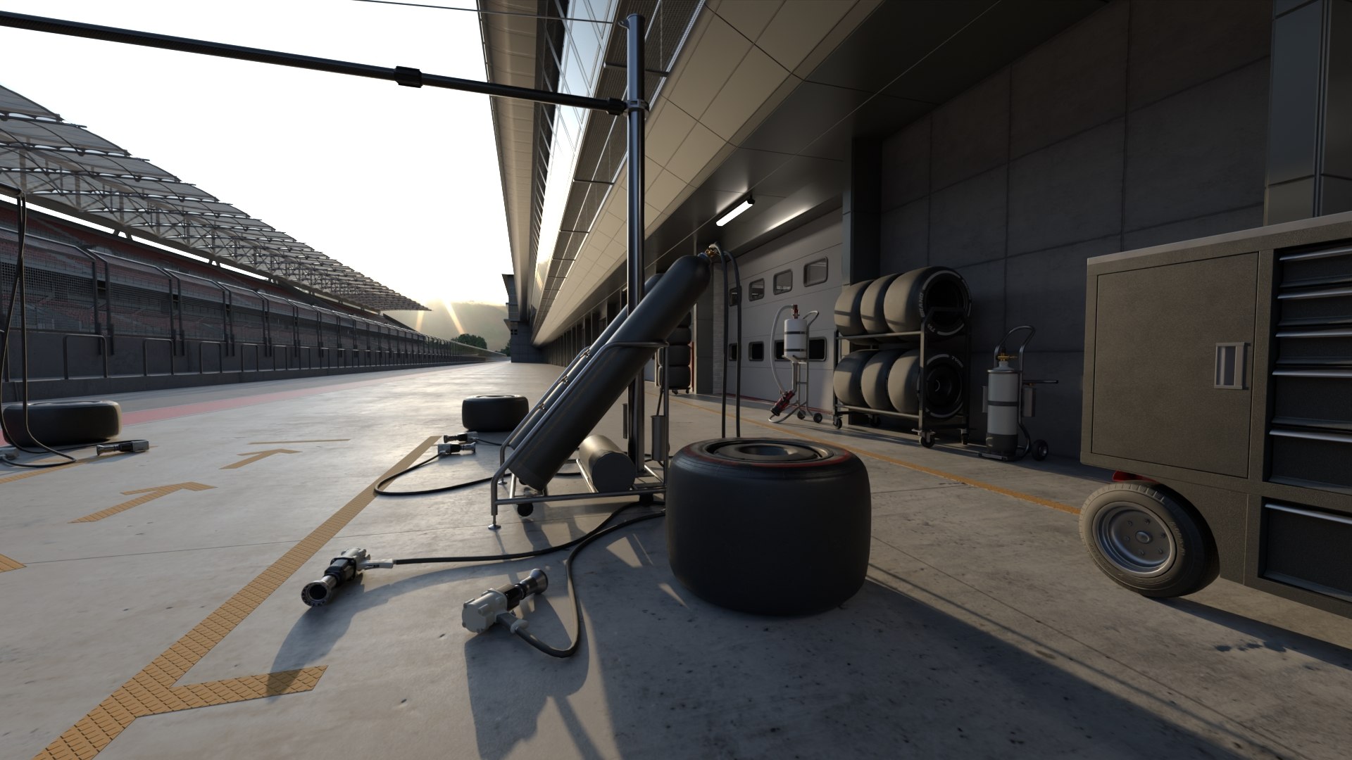 RACING TEAM PIT STOP AREA 3D - TurboSquid 2343949