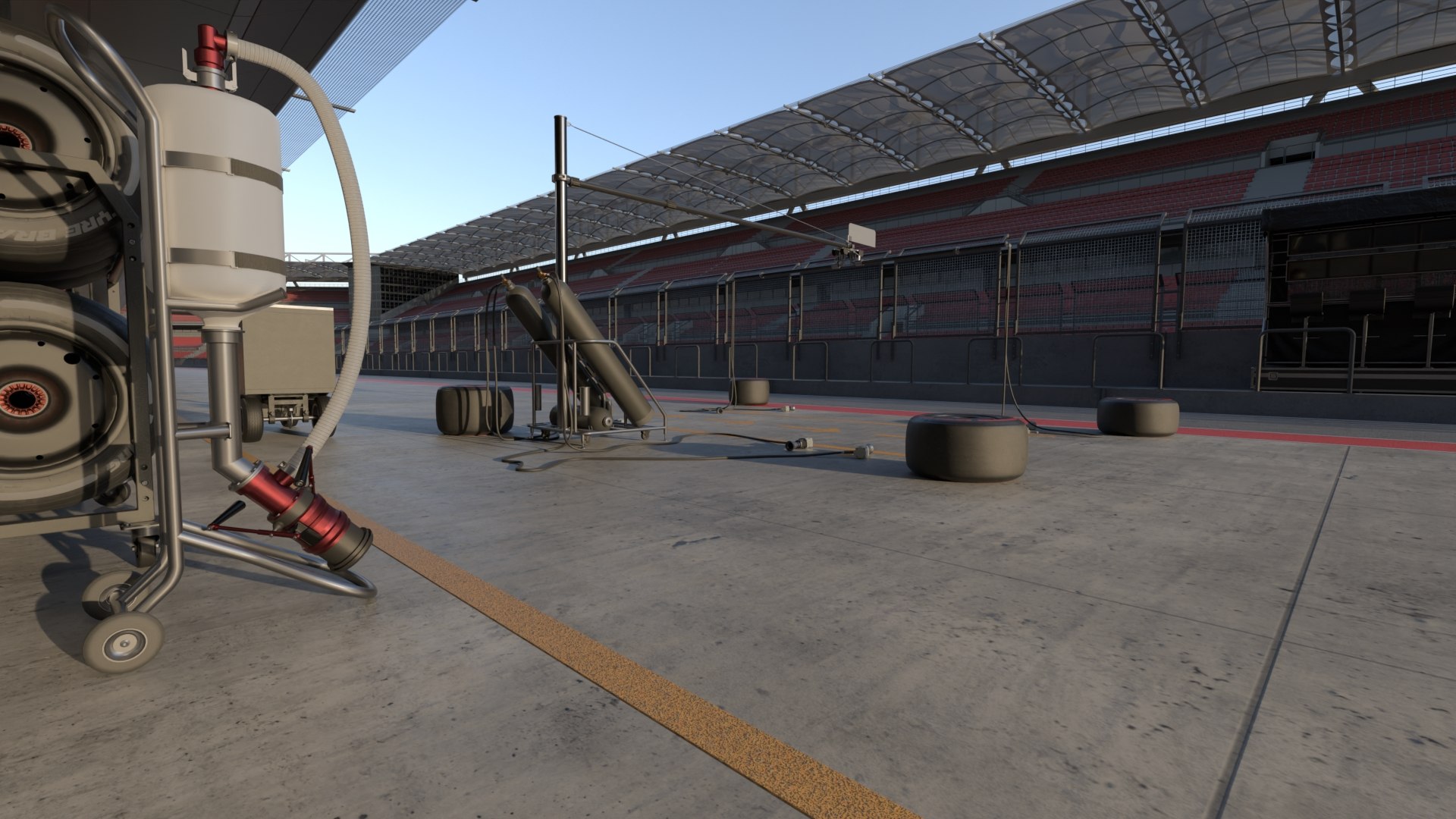 RACING TEAM PIT STOP AREA 3D - TurboSquid 2343949