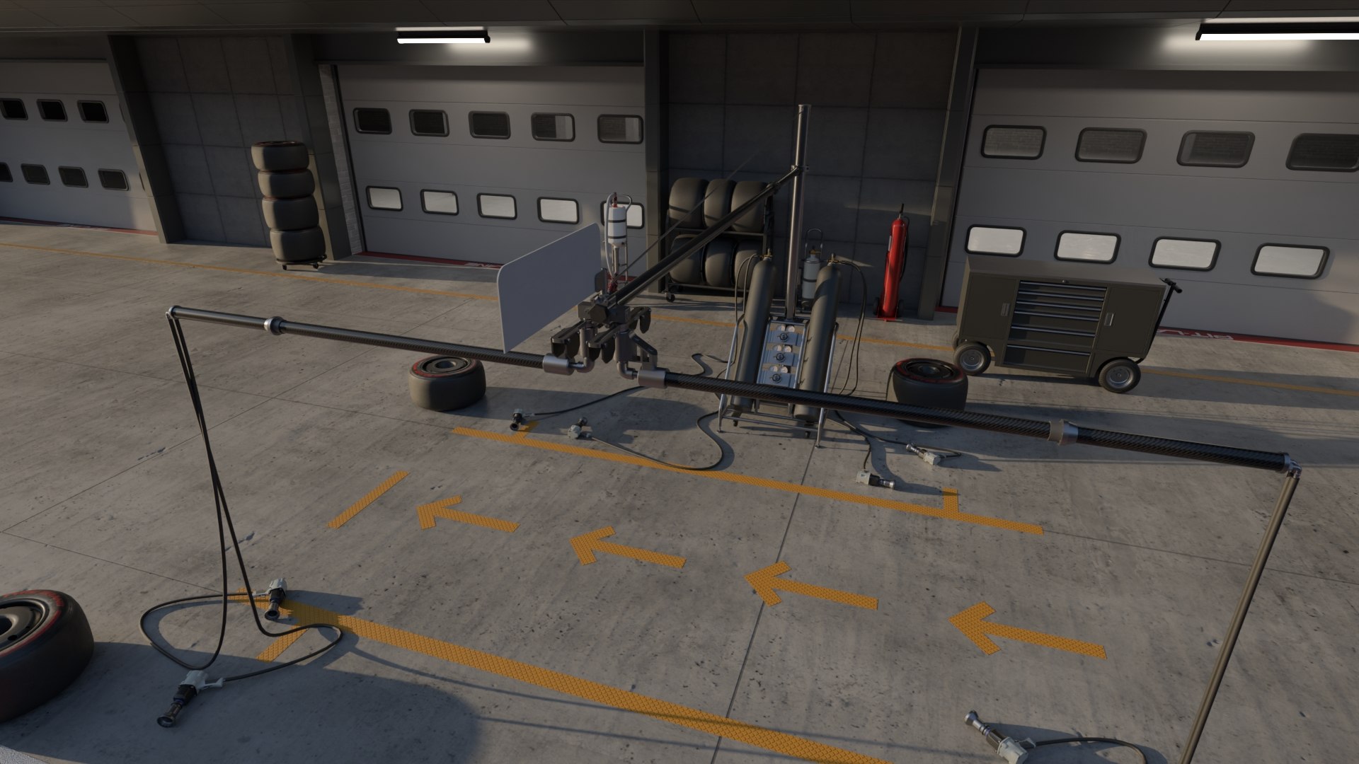 RACING TEAM PIT STOP AREA 3D - TurboSquid 2343949