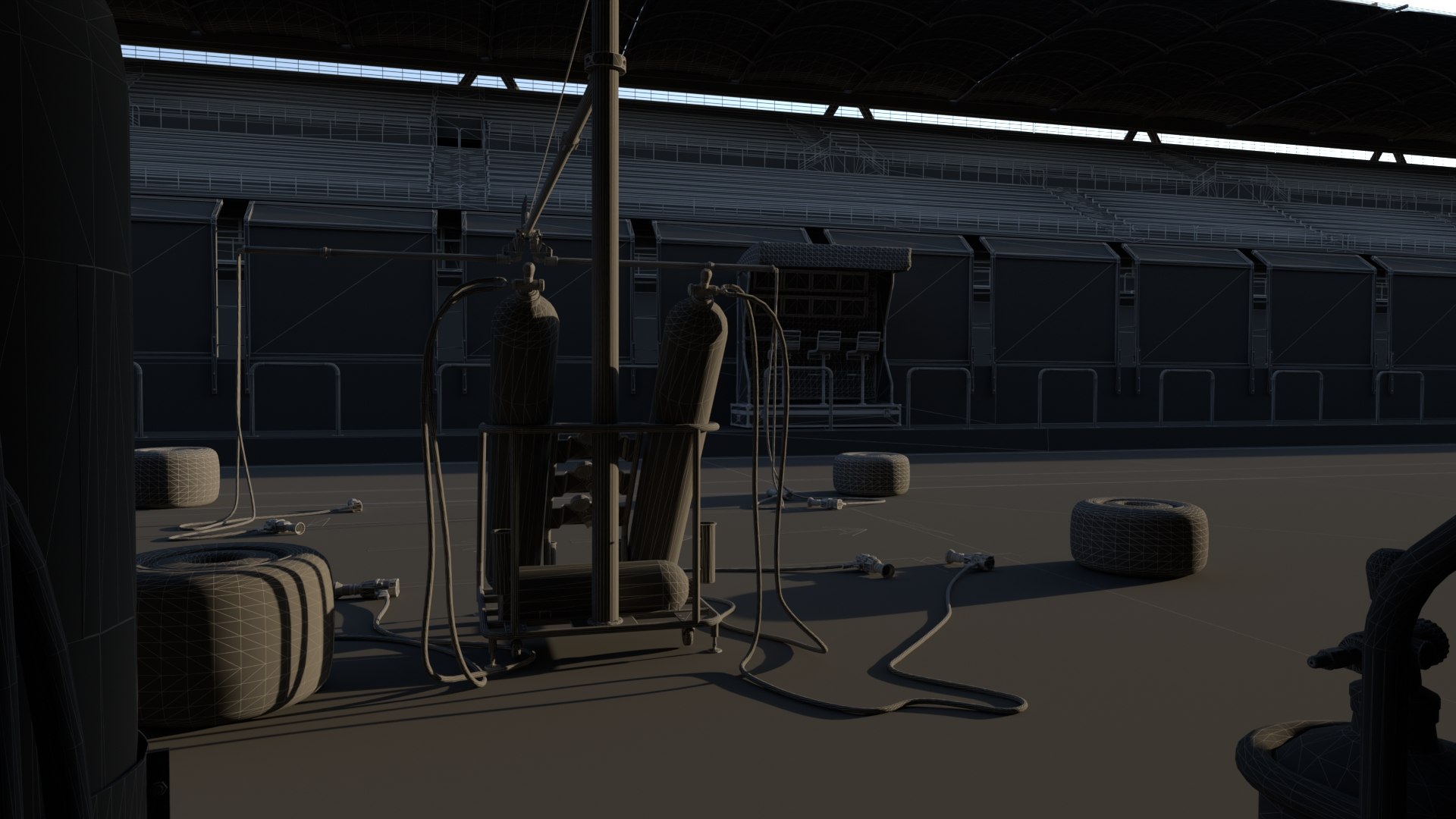 RACING TEAM PIT STOP AREA 3D - TurboSquid 2343949