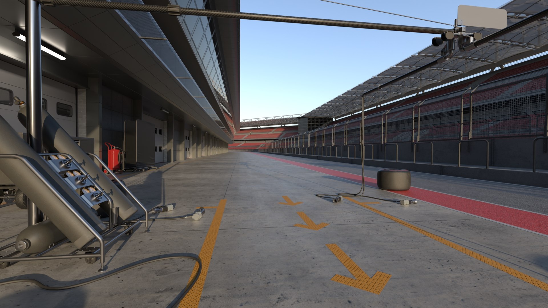 RACING TEAM PIT STOP AREA 3D - TurboSquid 2343949